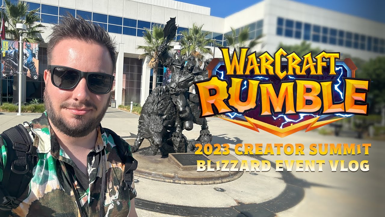 Warcraft Rumble creator summit 2023 - Irvine California vlog