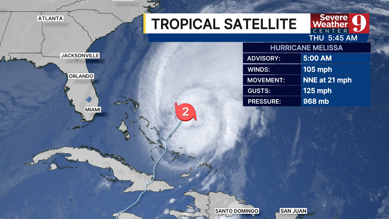 Hurricane warning issued as Melissa approaches Bermuda