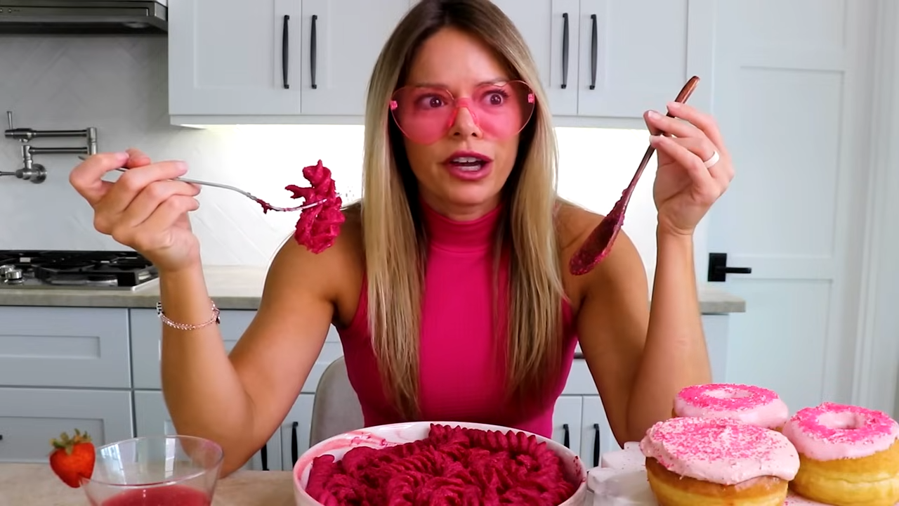Cooking Barbie’s last meal – all pink everything