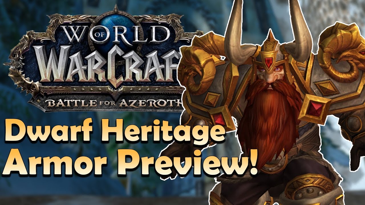 Dwarf heritage armor preview [in game] | Battle for Azeroth