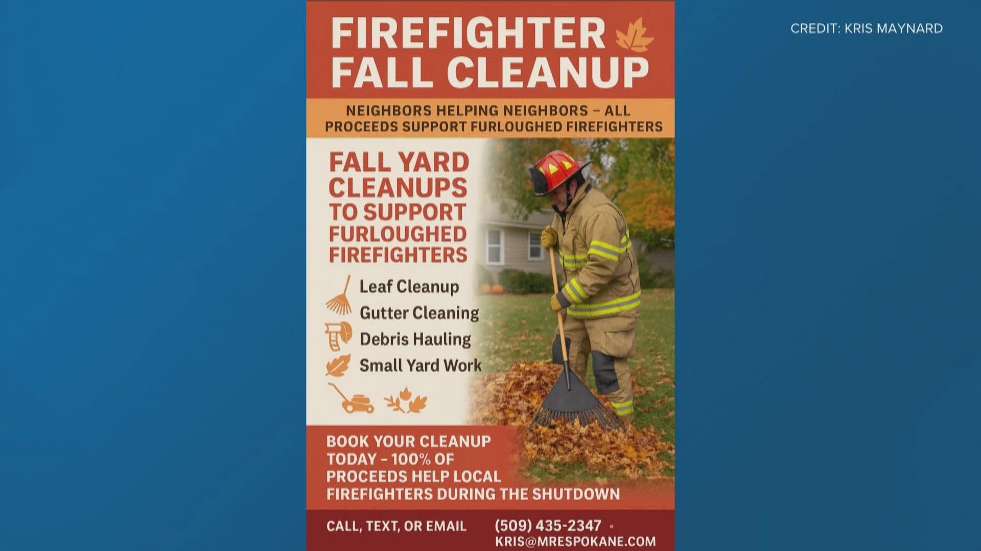 Airway Heights federal firefighters hosting fall yard cleanup