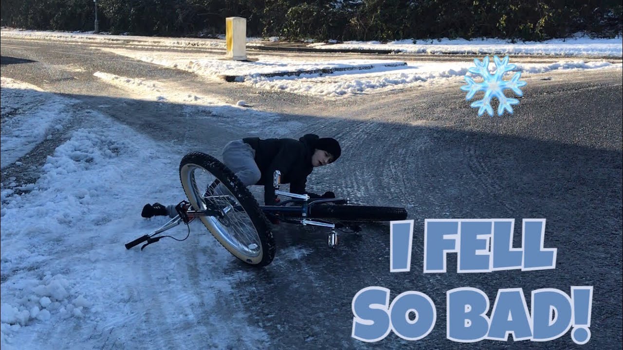 Little Harry faces icy riding conditions