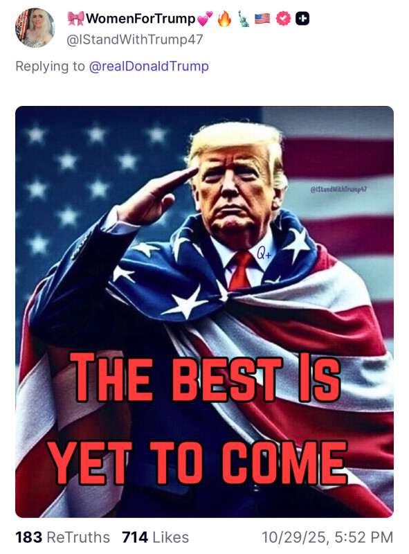 Trump Amplifies QAnon Imagery Again on Truth Social