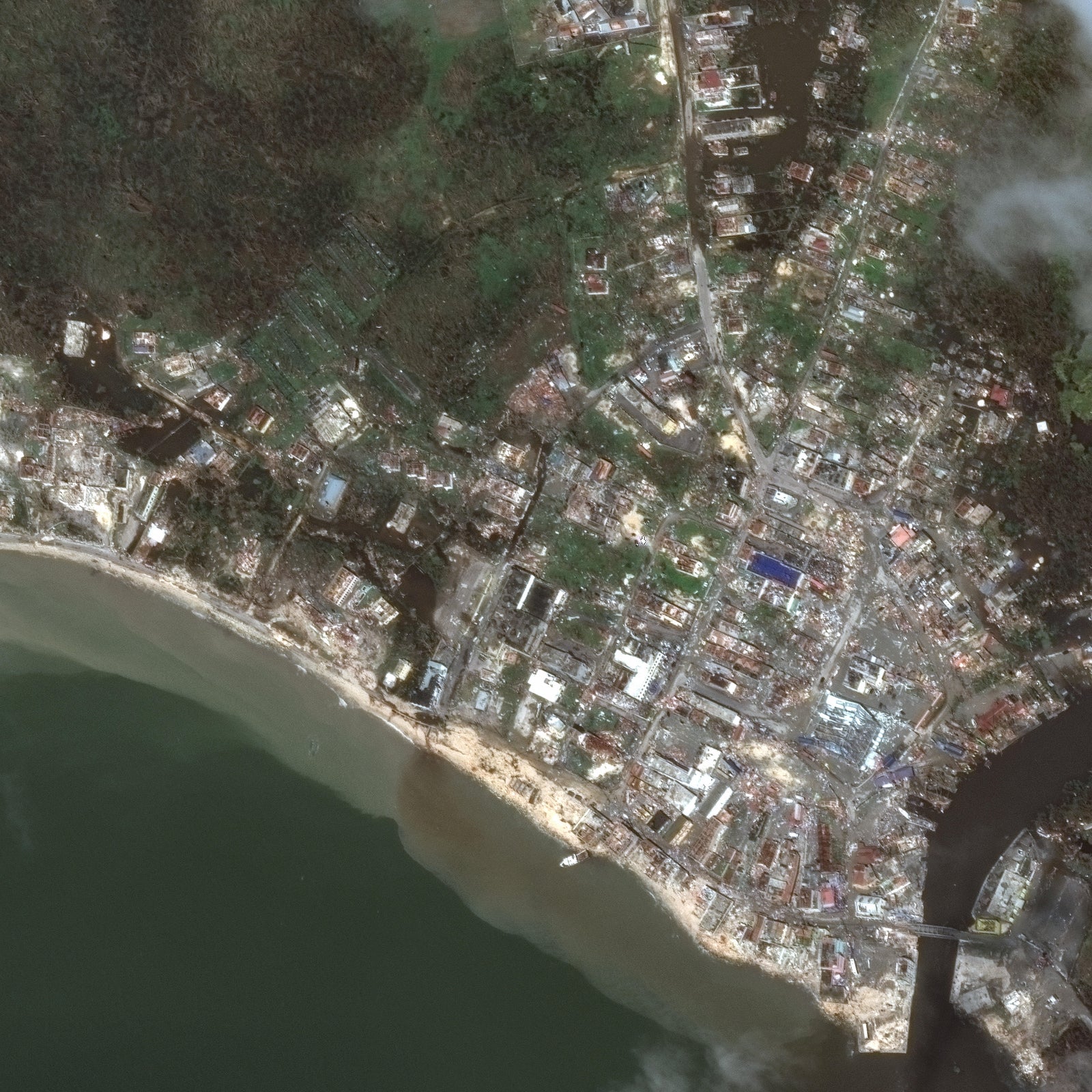 Satellite images show Jamaica before and after Hurricane Melissa