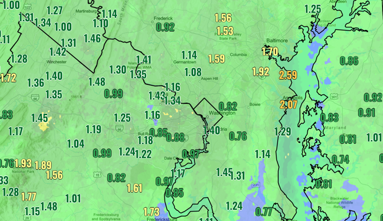 CWG Live updates: Mainly clear and 40s tonight; winds howl on Halloween