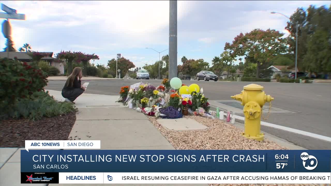 City to install new stop signs in San Carlos after crash