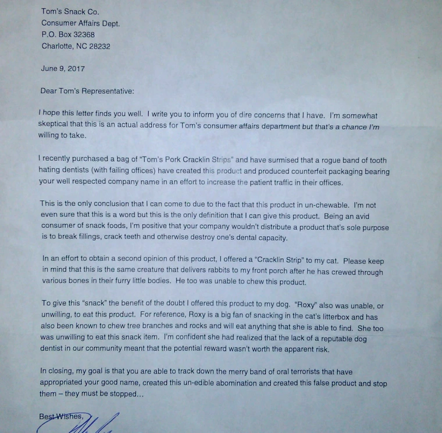 22 Customer Complaints That Became Company Legends