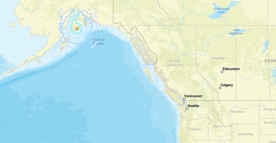 No tsunami danger for Washington coast after 5.4 magnitude quake off Alaska
