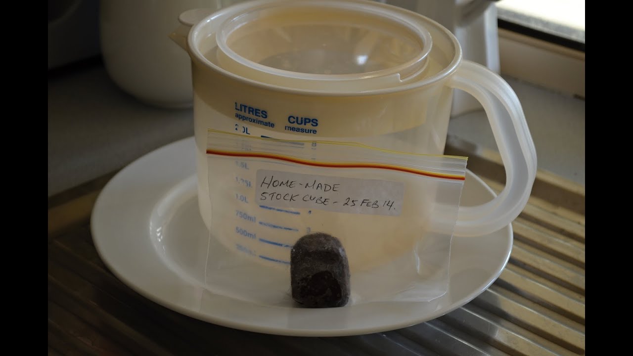 How to make a stock cube from your own liquid cooking stock