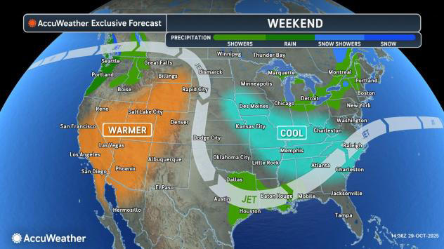 Cold winds, even snow to follow late week rainstorm in eastern US