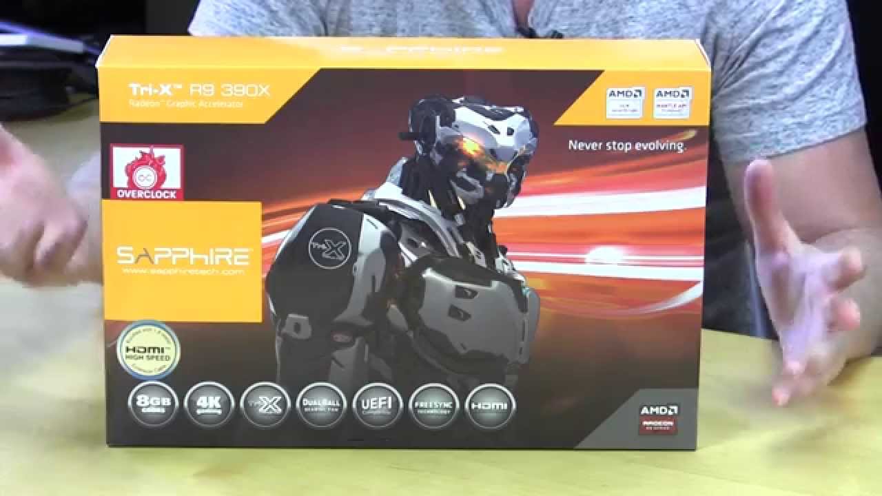 Sapphire Tri-X R9 390X graphics card unboxing & overview