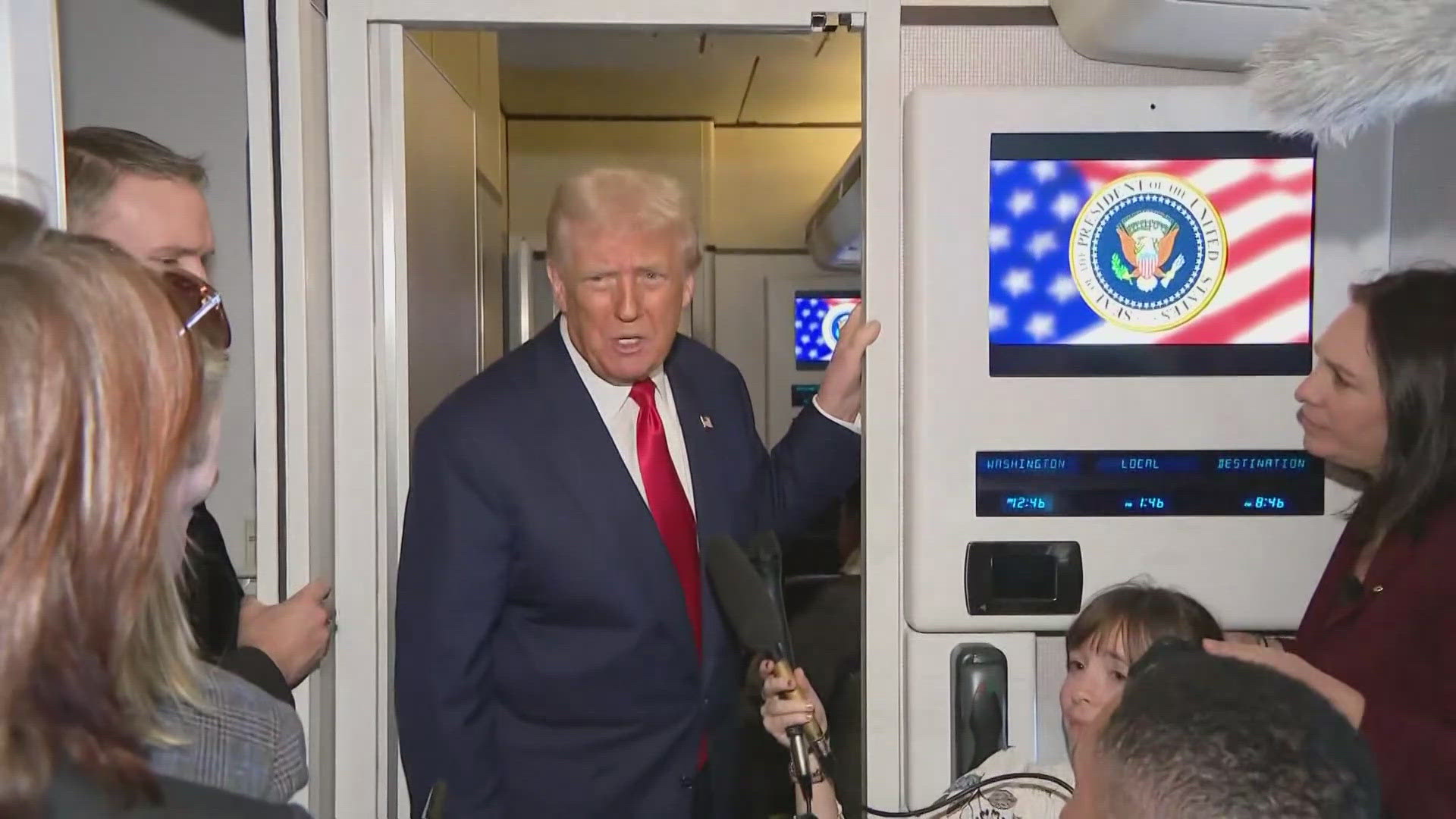 President Trump returns to DC after three-stop tour through Asia