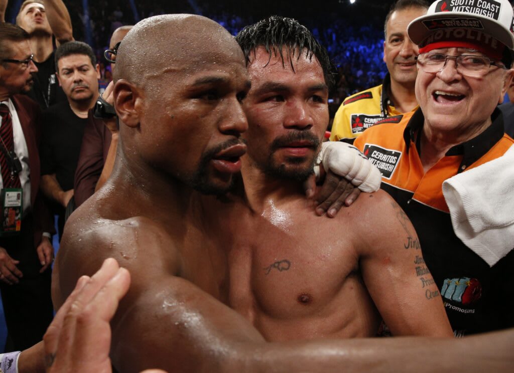 Floyd Mayweather and Manny Pacquiao offered rematch nearly a decade ...
