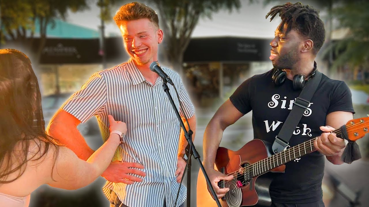 When girls ask him to sing
