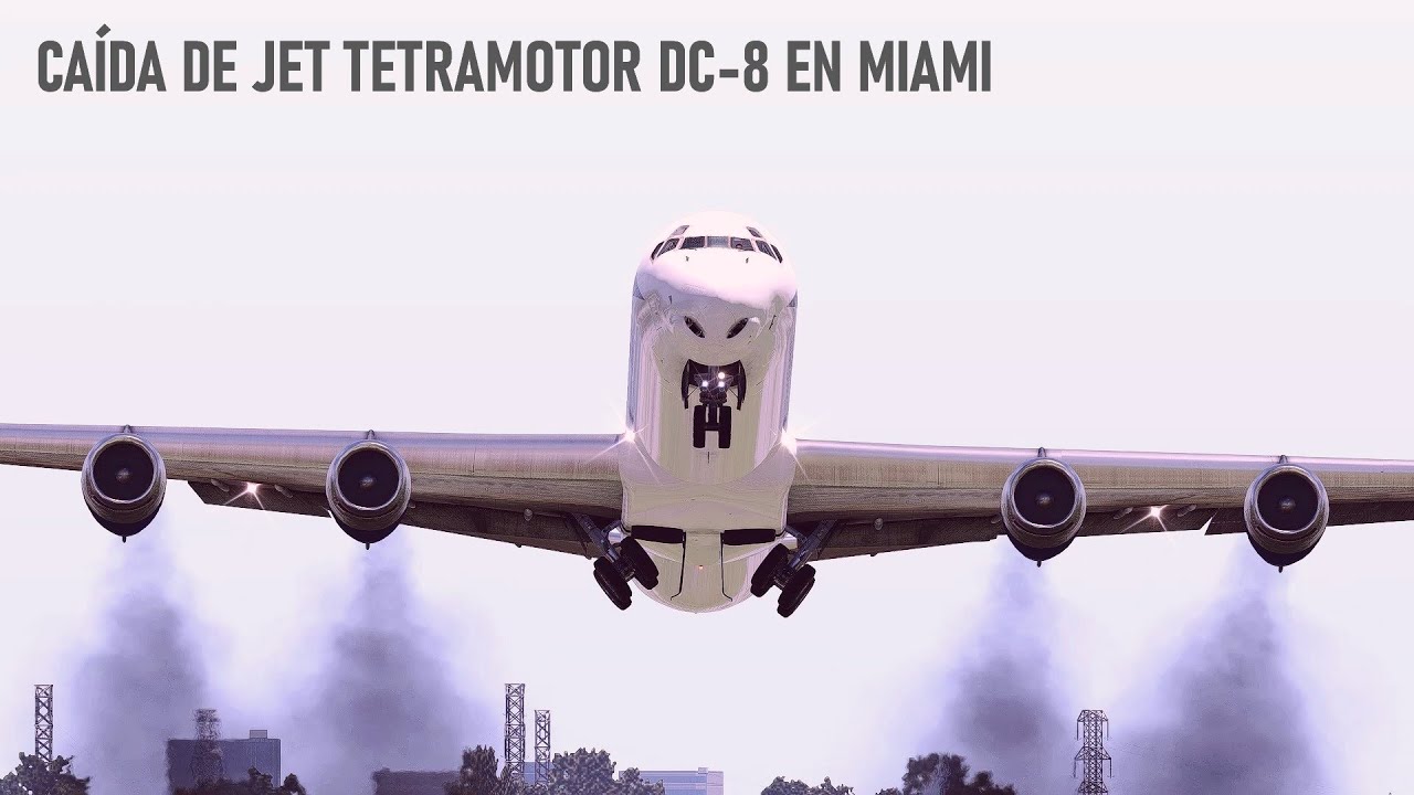 Heavy aircraft crashes shortly after takeoff in Miami - Fine Air Flight 101