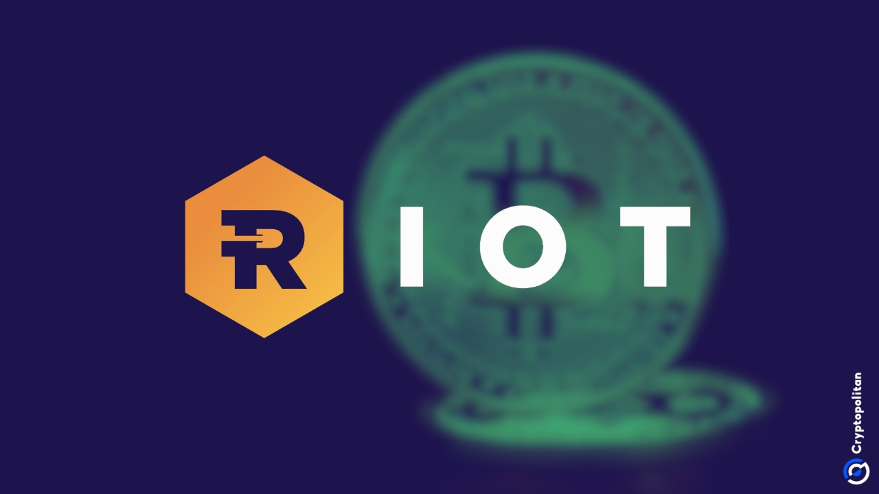 Riot Platforms’ stock jump overs 13% after announcing a $311 million ...