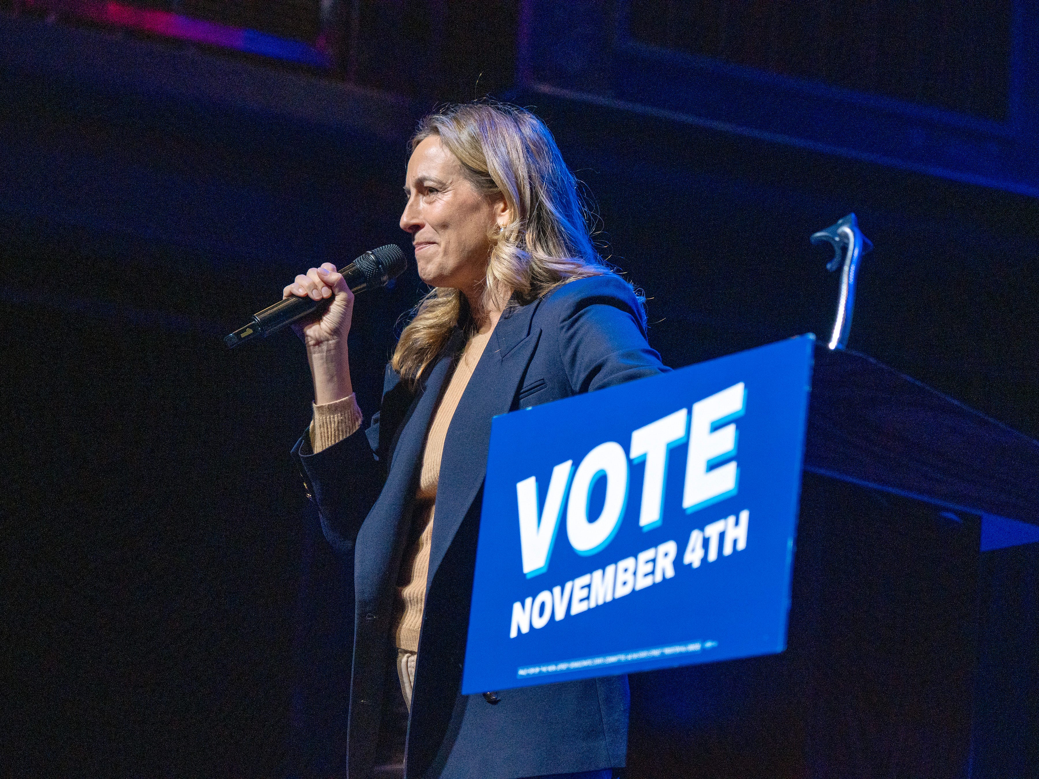 Mikie Sherrill seeks votes in Red Bank, blasts Trump, Ciattarelli over ...