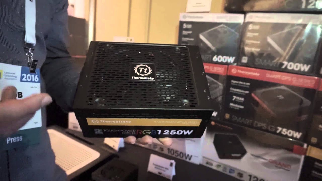 Thermaltake Toughpower DPS G RGB power supply @ CES 2016