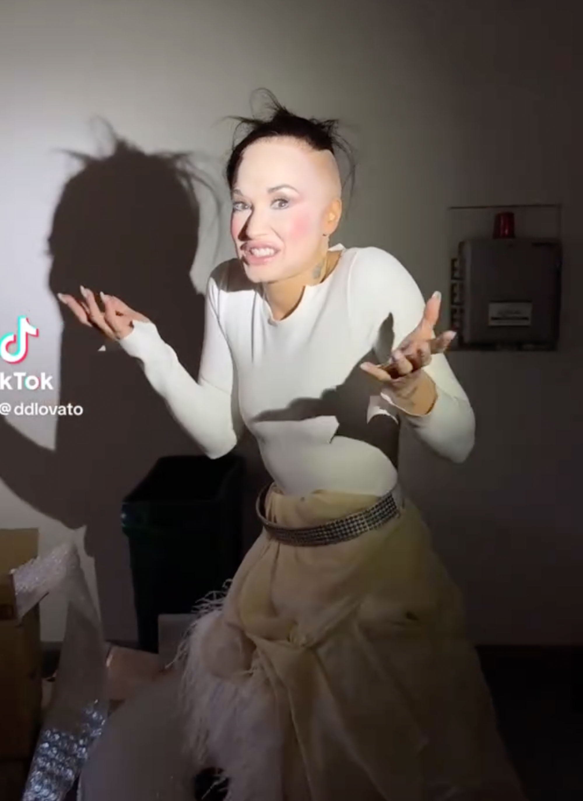 Demi Lovato embraces viral Poot meme with epic Halloween costume