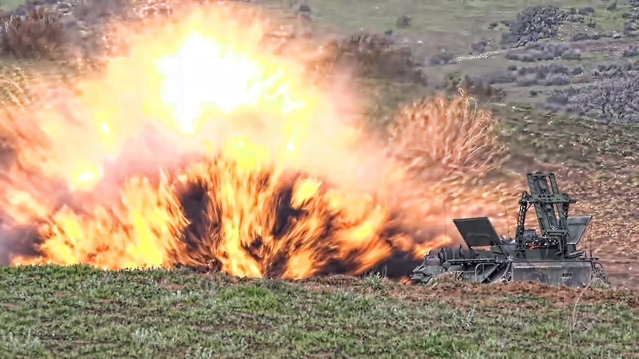 AAV Marines Explode MICLICs • Mine Clearing Line Charge