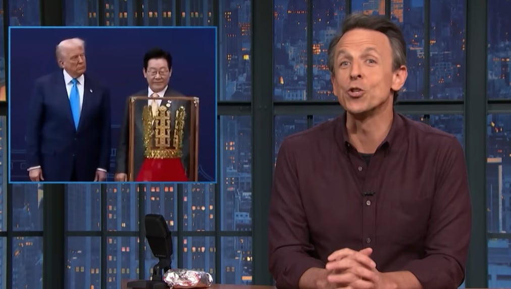 U.S. Hosts Satirize Trump's Korean Royal Crown