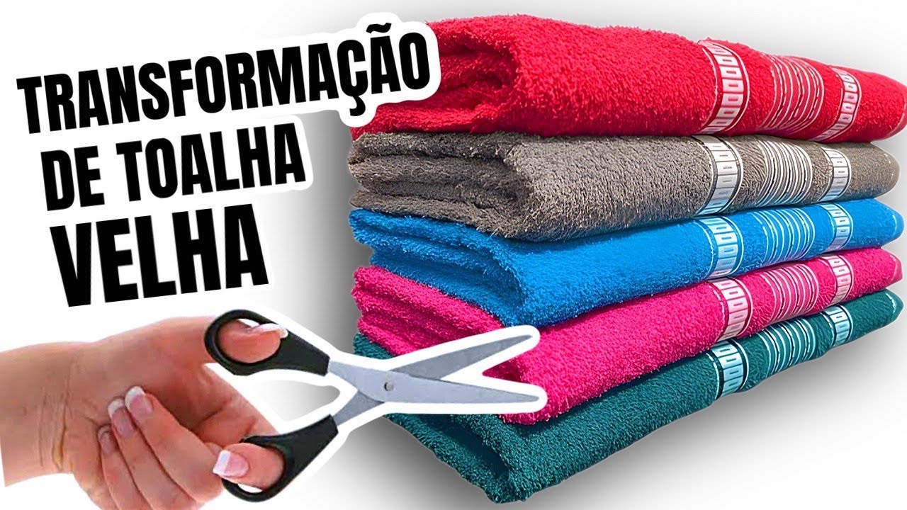 DIY útil: Transformando toalhas velhas em itens incríveis para você ...