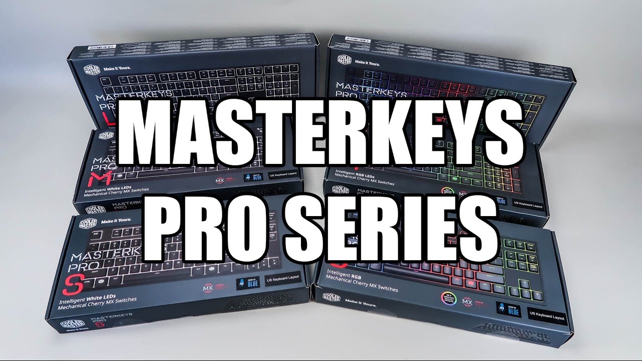 Cooler Master Masterkeys Pro keyboard lineup