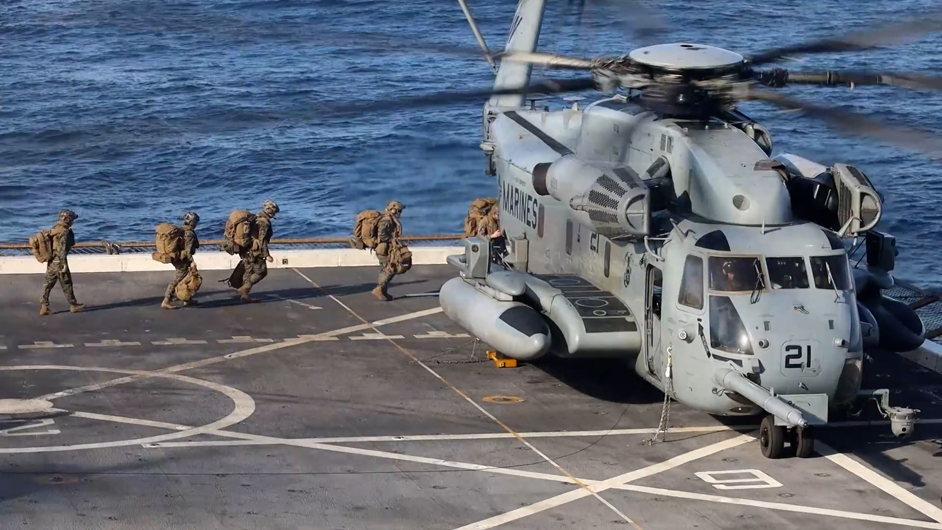 Marines Flight Deck Operations - Lifting Off