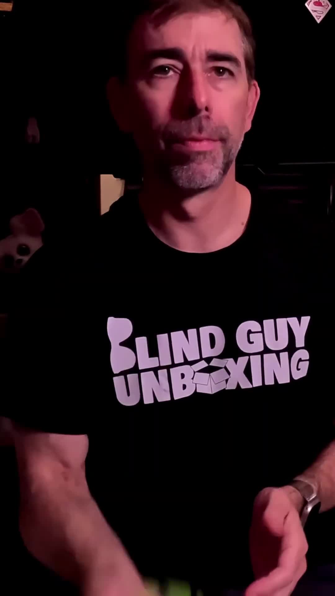 Blind guy unboxes weird little toy