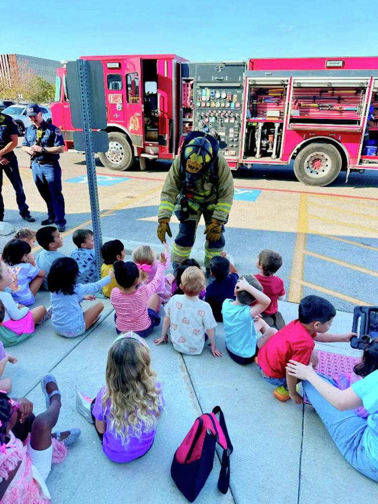 Midland firefighters teach preschoolers fire safety lessons