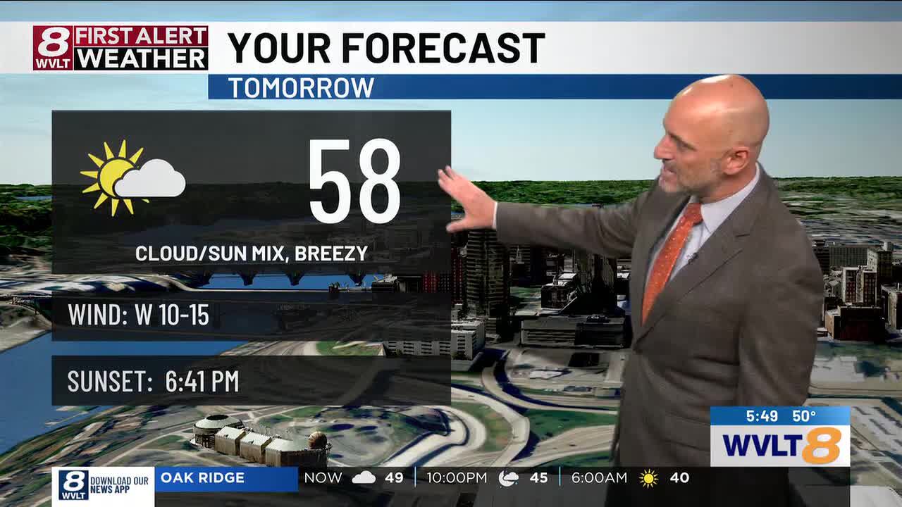 Cold nights ahead and your first alert to a stray shower this weekend