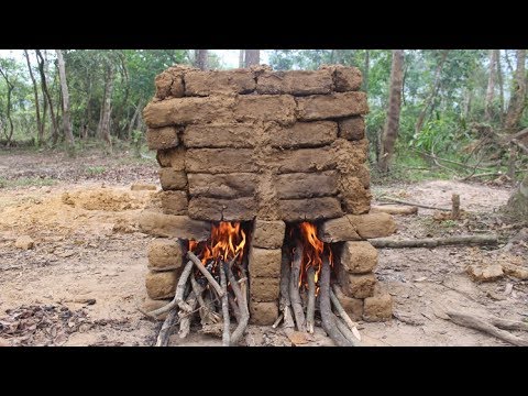 Primitive technology: Furnace and mud bricks