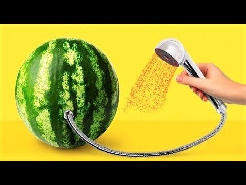 14 genius ideas - watermelon trick!