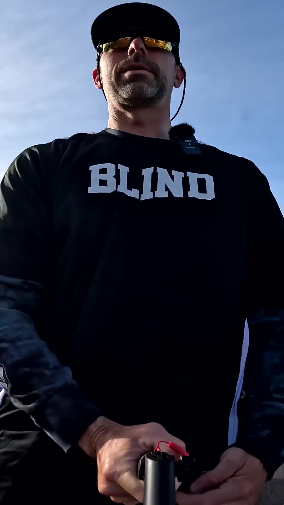 Blind guy fails on electric skateboard #shorts