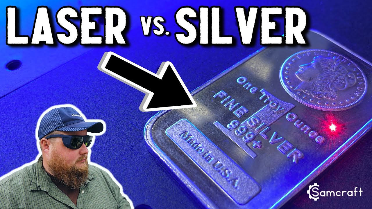 I tested laser engraving on pure silver! 😲