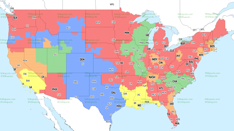 Raiders vs. Jaguars TV broadcast map: Where will the Week 9 game be ...