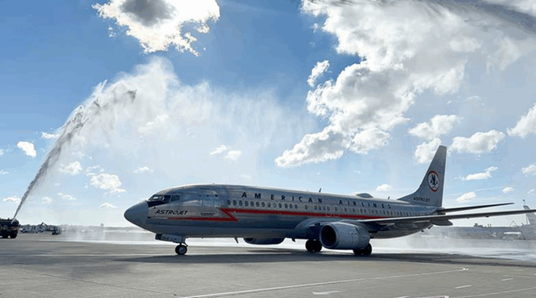 American Marks O'Hare Milestone With Special Livery Aircraft