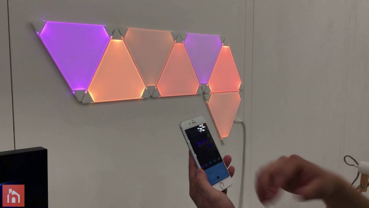 Aurora LED light panels from Nanoleaf