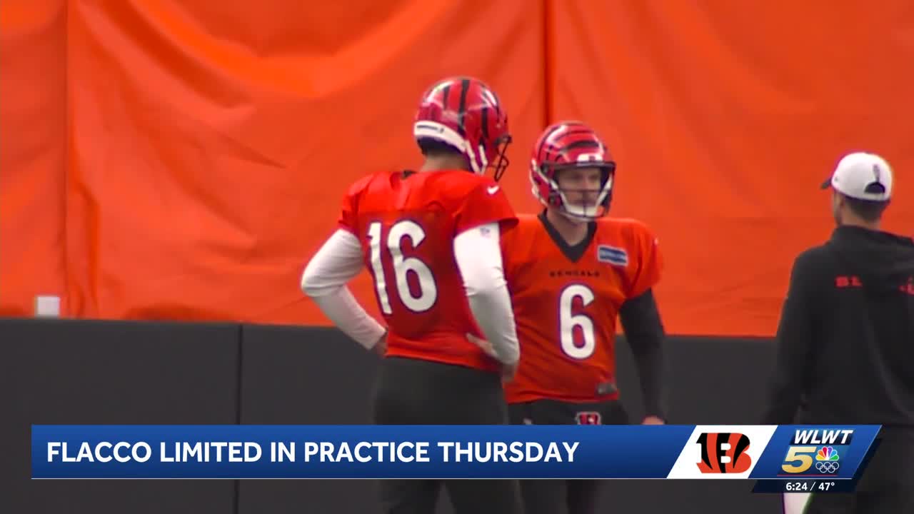 Chase says injured Flacco looks good in practice as Bengals prepare for ...