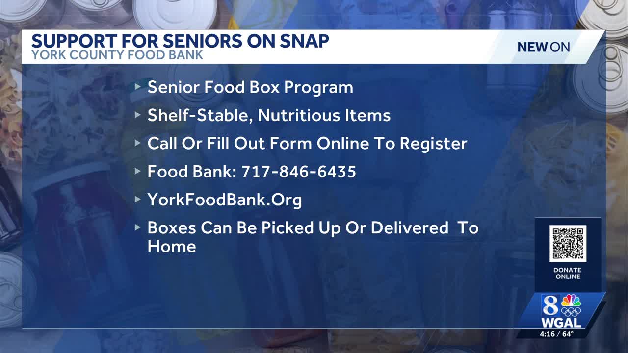 York County food bank launches senior food box program