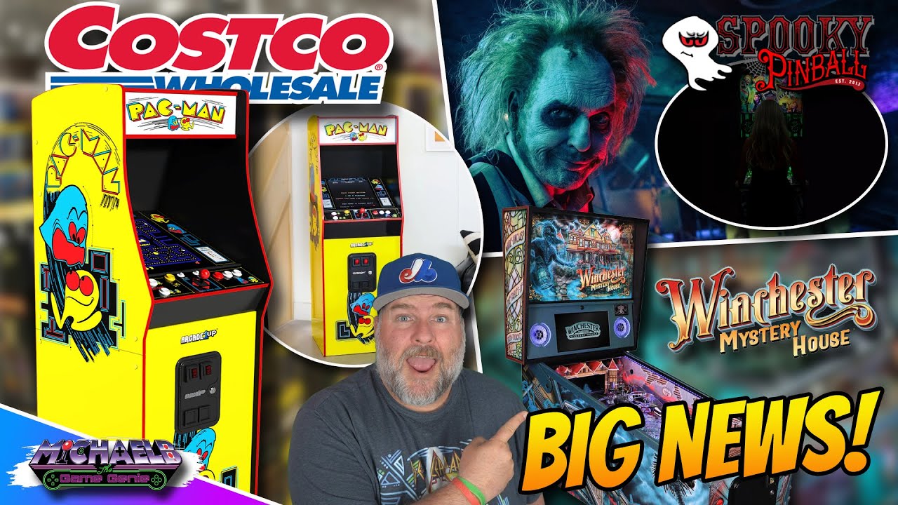 Arcade1Up Pac-Man XL Returns, Beetlejuice & Winchester Pinball News