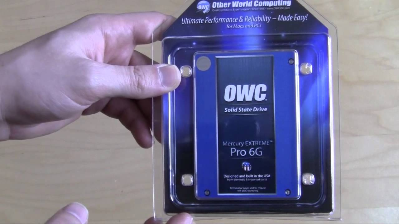 OWC Mercury Extreme Pro 6G solid state drive unboxing