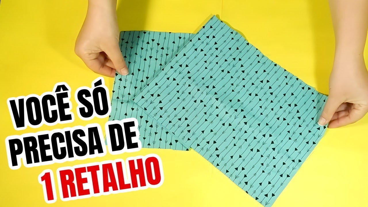 Bolsa transversal fácil com apenas 1 retalho de tecido | Show de artesanato