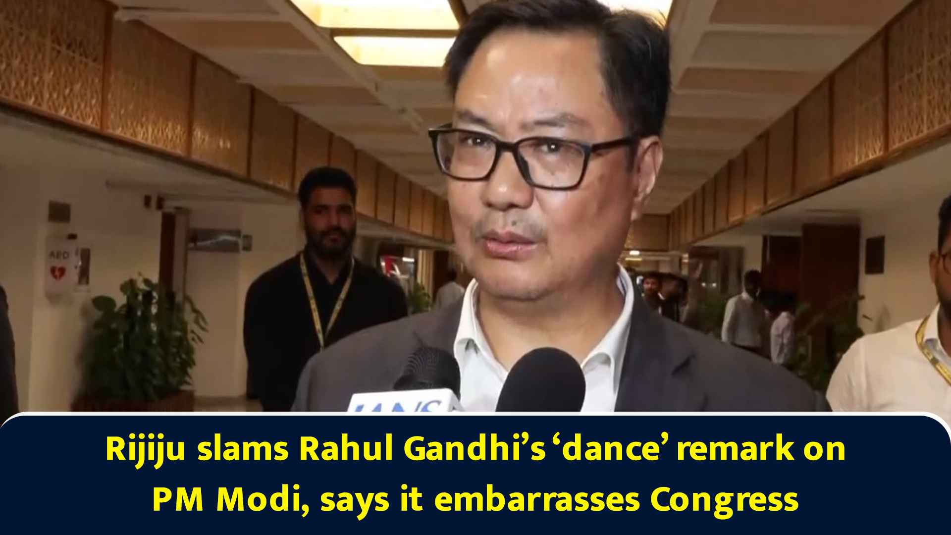 Rijiju slams Rahul Gandhi’s ‘dance’ remark on PM Modi, says it ...