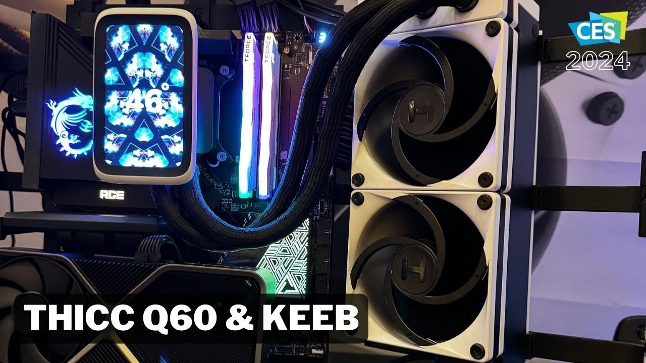 CES 2024 - HYTE's new Thicc Q60 & Keeb!