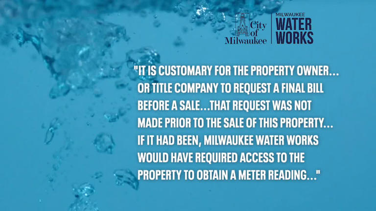 Man buys Milwaukee house; water bill for $19,000 a 'shock'