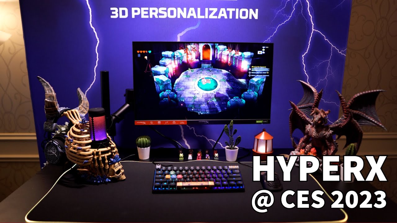 HyperX 3D personalization & Pulsefire Haste 2 mouse @ CES 2023