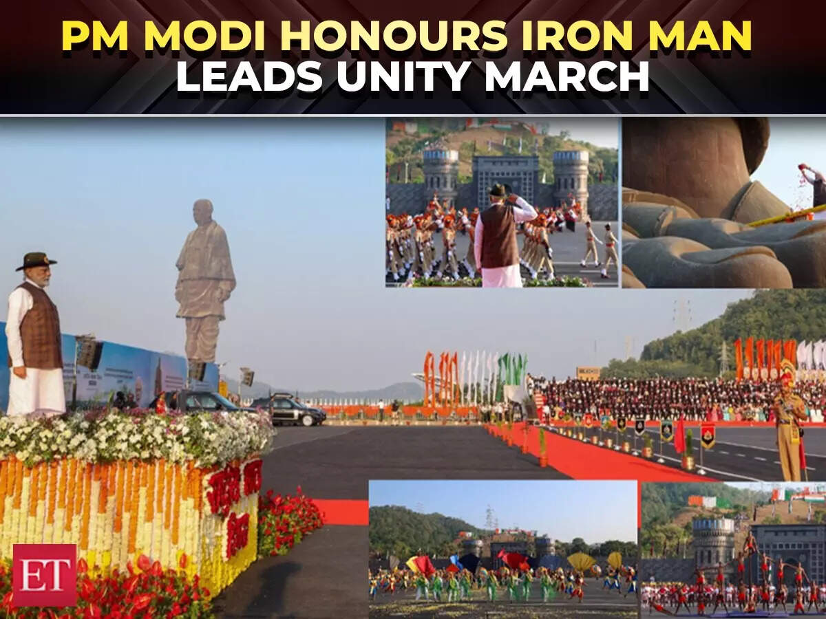 Rashtriya Ekta Diwas | PM Modi pays tribute to Sardar Patel, leads ...