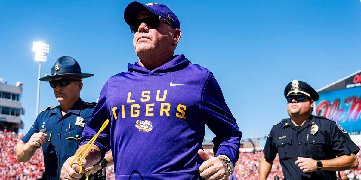 LSU’s Brian Kelly’s son gives fired coach a special Senior Day shoutout ...