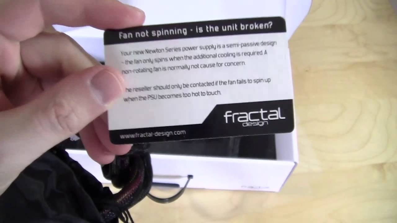 Fractal Design Newton R3 power supply unboxing & overview